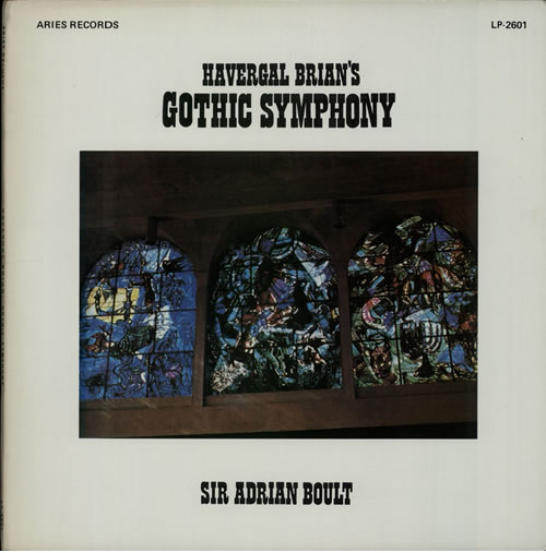 Havergal Brian Gothic Symphony US 2-LP vinyl record set (Double LP ...