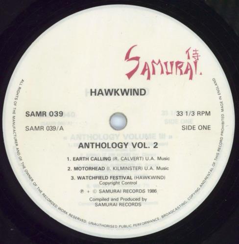 Hawkwind Anthology Volume II - Mispres UK picture disc LP (vinyl ...
