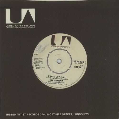 Hawkwind Kings Of Speed - WOL UK 7" vinyl single (7 inch record / 45 ...