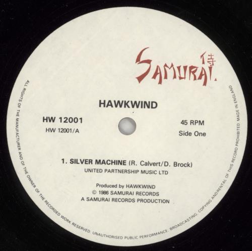 Hawkwind Silver Machine UK 12" vinyl single (12 inch record / Maxi ...