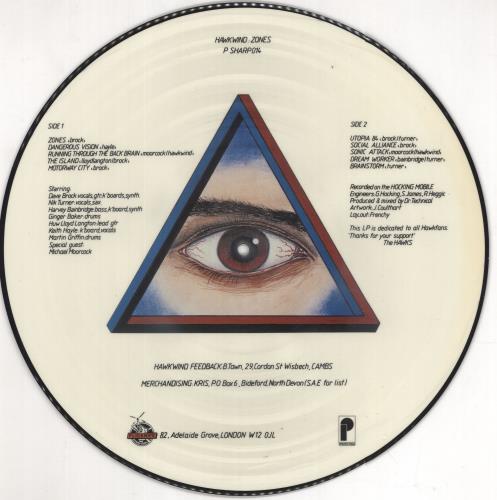 Hawkwind Zones UK picture disc LP (vinyl picture disc album) (339427)