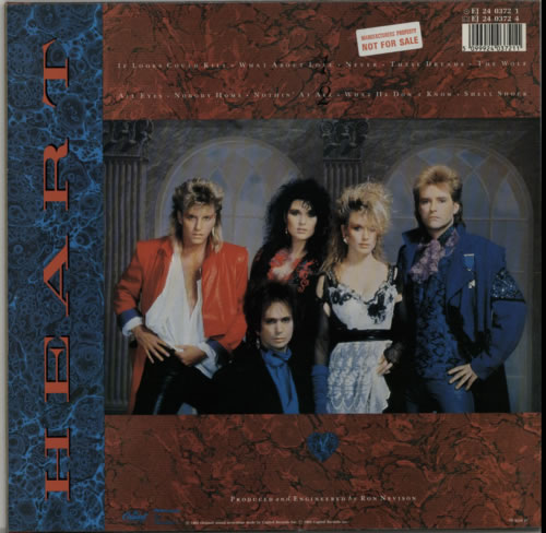 Heart Heart - Promo Stickered UK vinyl LP album (LP record) (446543)