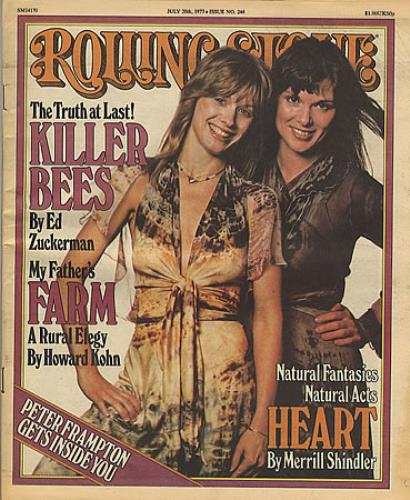 Heart Rolling Stone - July 1977 US magazine (348841) 28 JULY 1977