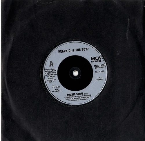 Heavy D And The Boyz Mr. Big Stuff UK 7" vinyl single (7 inch record ...