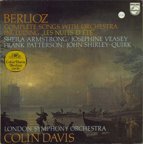 Hector Berlioz Berlioz: Complete Songs with Orchestra UK vinyl LP album ...