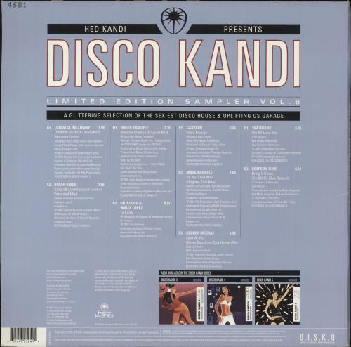 Hed Kandi Hed Kandi Presents Disco Kandi Limited Edition Sampler Vol. 8 UK 2-LP vinyl record set ...
