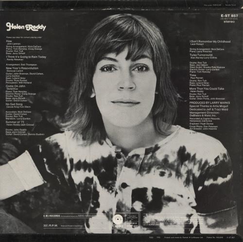 Helen Reddy Helen Reddy UK vinyl LP album (LP record) (787895)