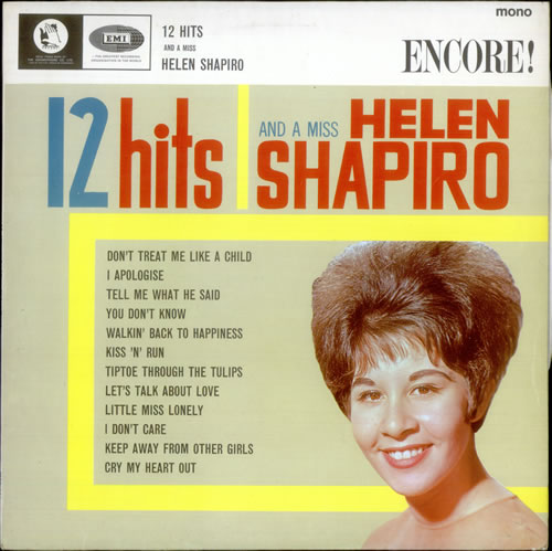 Helen Shapiro 12 Hits And A Miss UK vinyl LP album (LP record) (531814)