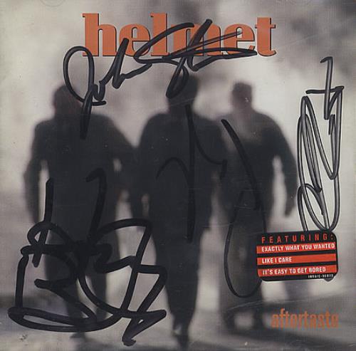 Helmet Aftertaste - Autographed US CD album (CDLP) (398065)