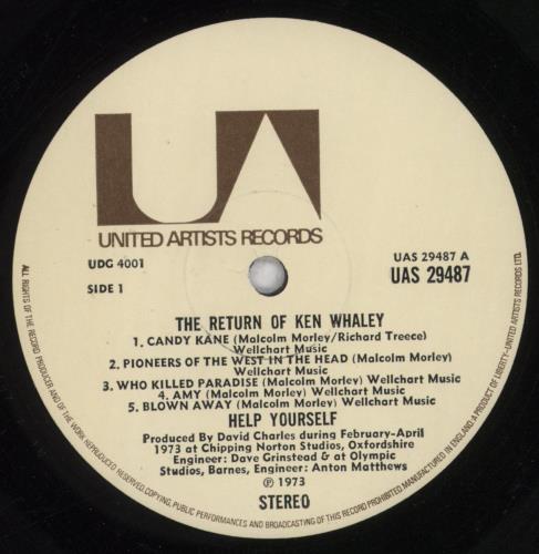 Help Yourself The Return Of Ken Whaley UK vinyl LP album (LP record ...