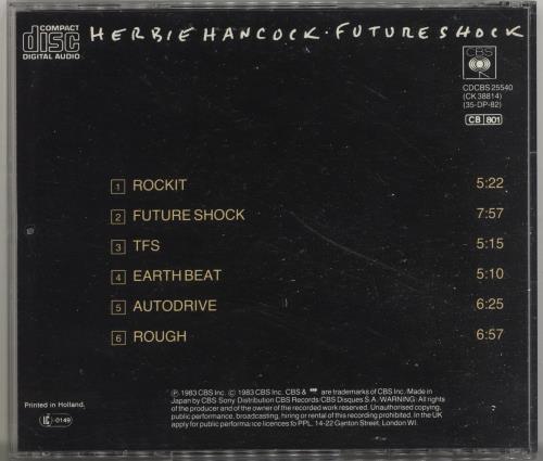 Herbie Hancock Future Shock UK CD album (CDLP) (697856)