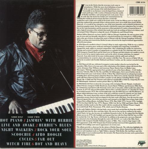 Herbie Hancock Hot & Heavy UK vinyl LP album (LP record) (719191)