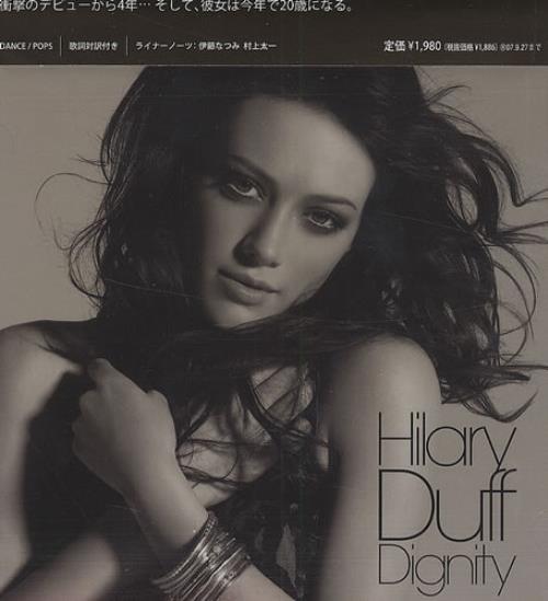 Hilary Duff Dignity Japanese Promo CD album (CDLP) (407563)