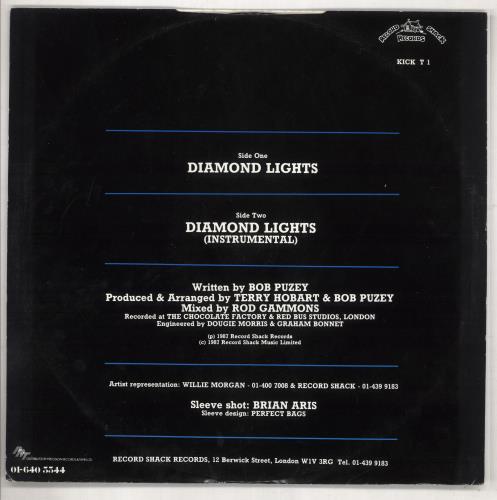 Hoddle & Waddle Diamond Lights UK 12" vinyl single (12 inch record ...