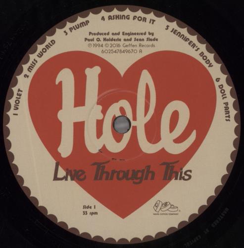 Hole Live Through This - 180gm UK vinyl LP album (LP record) (824009)