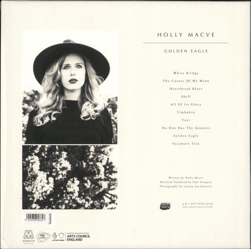 Holly Macve Golden Eagle - Red + CD UK vinyl LP album (LP record) (715750)