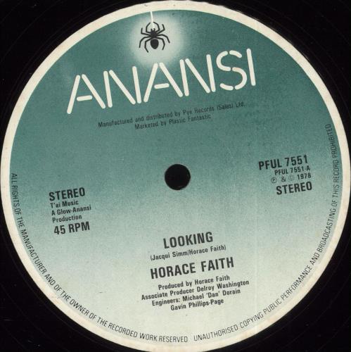 Horace Faith Looking UK 12" vinyl single (12 inch record / Maxi-single ...