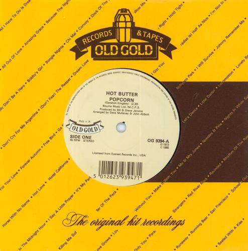 Hot Butter Popcorn UK 7" vinyl single (7 inch record / 45) (809025)