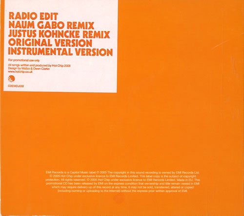 Hot Chip Over And Over UK Promo CD single (CD5 / 5") (546078)