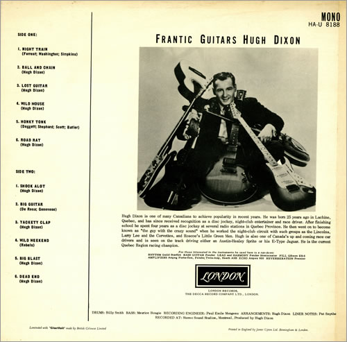 Hugh Dixon Frantic Guitars UK vinyl LP album (LP record) (466683)