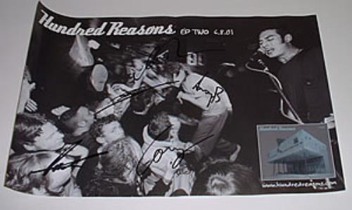 Hundred Reasons EP Two - Autographed UK Promo poster (242901)