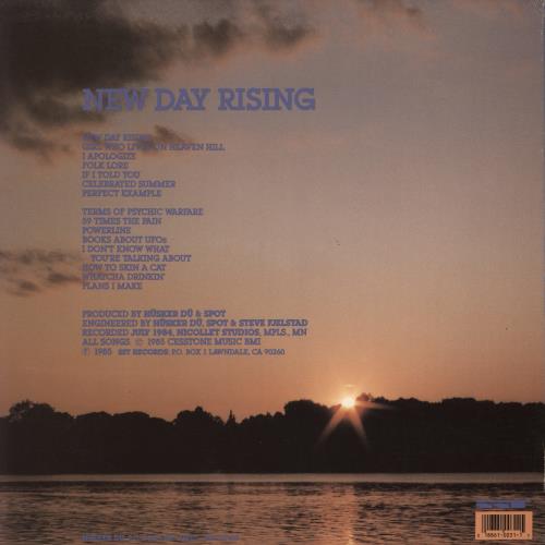 Husker Du New Day Rising - 90s - EX US vinyl LP album (LP record) (773504)