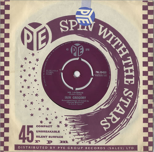 Iain Gregory Mr. Lovebug UK 7" vinyl single (7 inch record / 45) (486841)