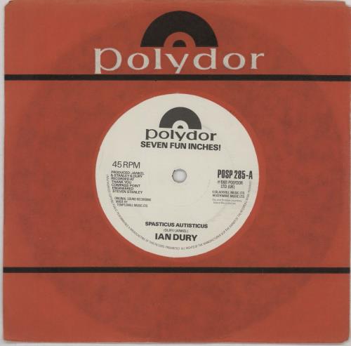 Ian Dury Spasticus Autisticus UK 7" vinyl single (7 inch record / 45 ...