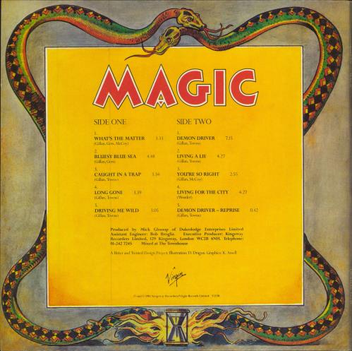 Ian Gillan Magic UK vinyl LP album (LP record) (782123)