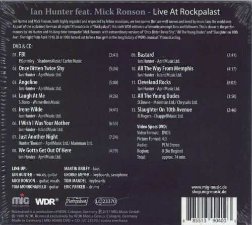 Ian Hunter Live At Rockpalast - Sealed German 2-disc CD/DVD set (787882)