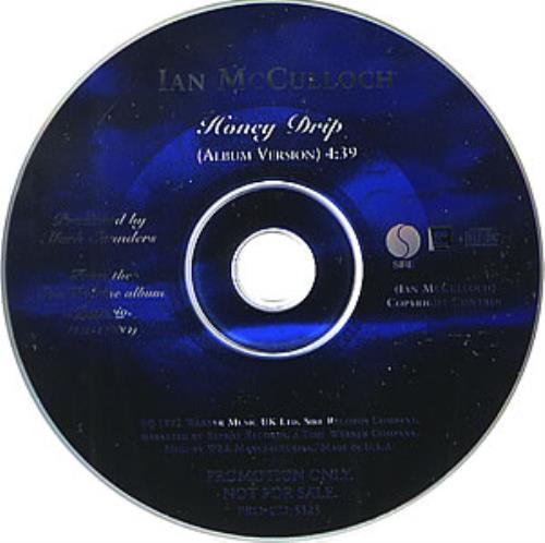 Ian McCulloch Honey Drip US Promo CD single (CD5 / 5") (352893)