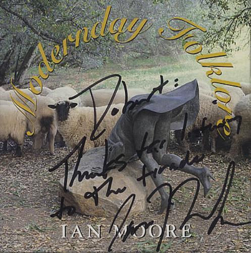 Ian Moore Modernday Folklore - AUTOGRAPHED US CD album (CDLP) (378267)