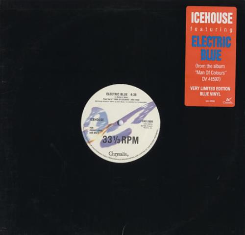 Icehouse Electric Blue - Blue Vinyl US Promo 12" vinyl single (12 inch ...