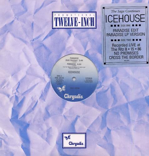 Icehouse Paradise US Promo 12" vinyl single (12 inch record / Maxi ...