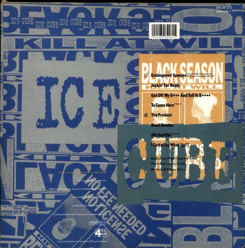 Ice Cube Kill At Will UK vinyl LP album (LP record) (700775)