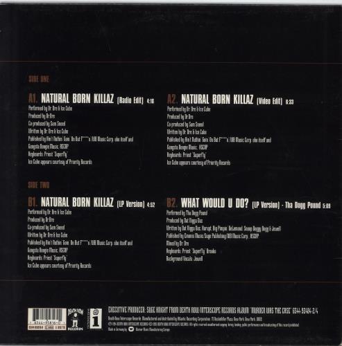 Ice Cube Natural Born Killaz UK 12" vinyl single (12 inch record / Maxi ...