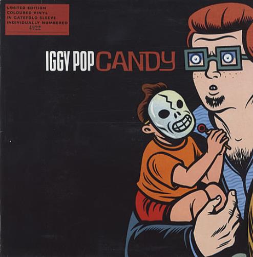 Iggy Pop Candy - Red Vinyl UK 10" vinyl single (10 inch record) (13631)