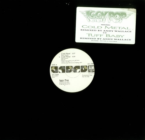Iggy Pop Cold Metal US Promo 12" vinyl single (12 inch record / Maxi ...