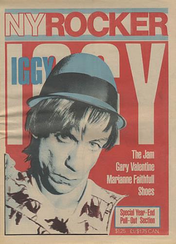 Iggy Pop NY Rocker US magazine (402188) 25 DEC '79-JAN '80
