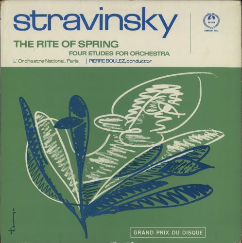 Igor Stravinsky The Rite Of Spring / Four Etudes For Orchestra UK vinyl LP album (LP record ...
