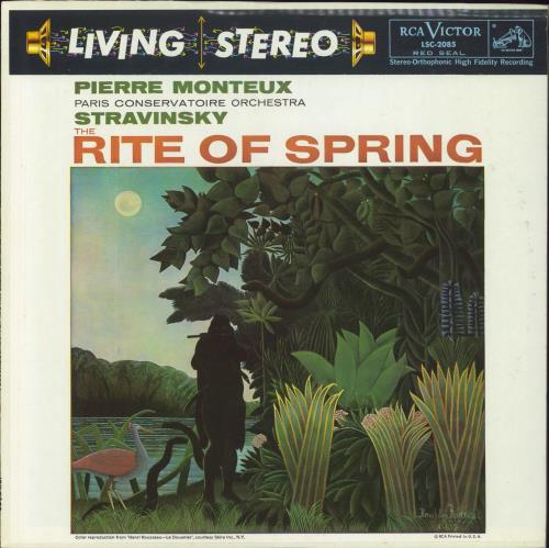 Igor Stravinsky The Rite Of Spring US vinyl LP album (LP record) (829652)