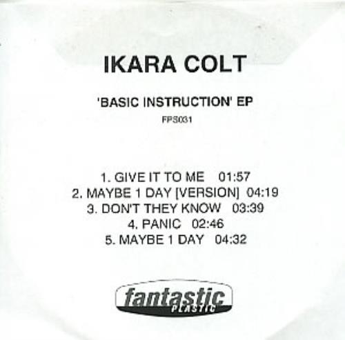 Ikara Colt Basic Instruction EP UK Promo CD-R acetate (314069)