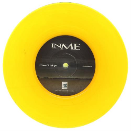 InMe I Won't Let Go - Yellow Vinyl UK 7" vinyl single (7 inch record ...
