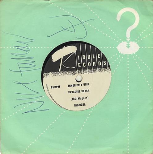 Inner City Unit Paradise Beach - AUTOGRAPHED UK 7" vinyl single (7 inch ...