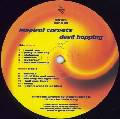 Inspiral Carpets Devil Hopping UK vinyl LP album (LP record) (805719)