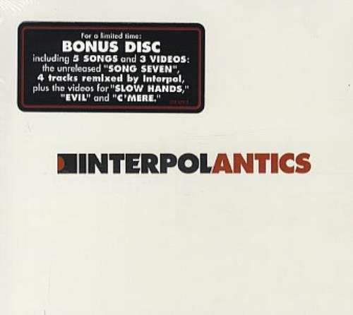 Interpol Antics - Sealed US 2 CD album set (Double CD) (335461)