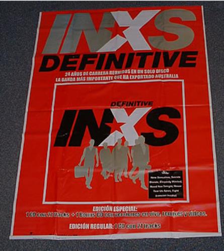 Inxs Definitive INXS Mexican Promo display (239558)