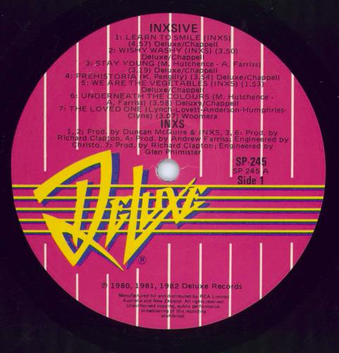Inxs Inxsive 1980-82 Australian vinyl LP album (LP record) (6184)