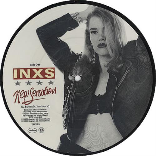 Inxs New Sensation UK 7" vinyl picture disc (7 inch picture disc single) (61907)