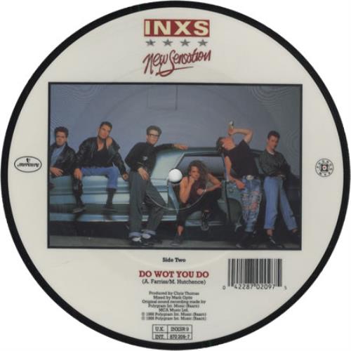 Inxs New Sensation UK 7" vinyl picture disc (7 inch picture disc single ...
